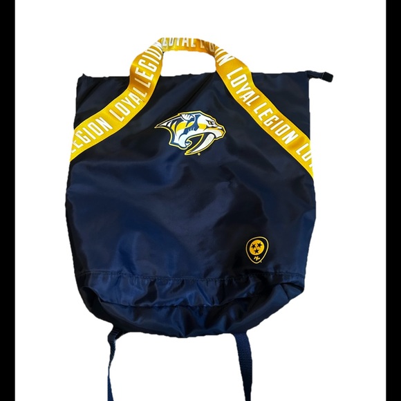 Bags | Nashville Predator Navy Blue Backpack | Poshmark